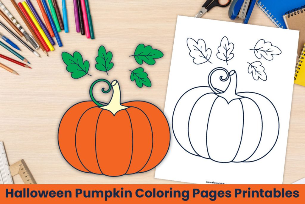 Free Halloween Pumpkin Coloring Pages Printables - The Study Kits