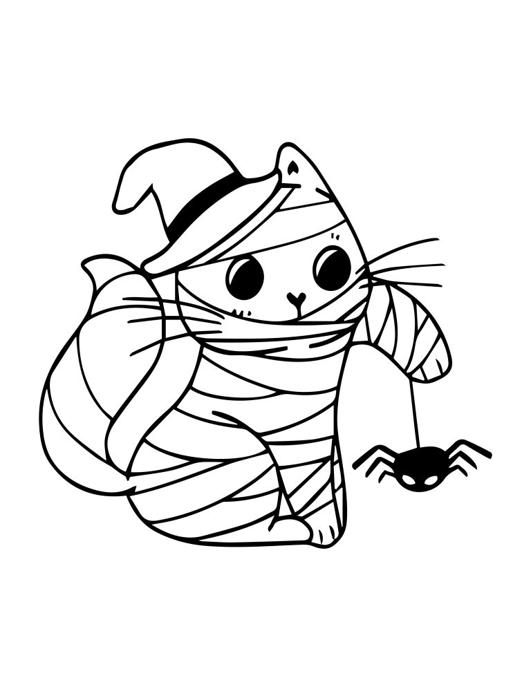 Easy Cute Halloween Drawings: Free Printable PDFs - The Study Kits