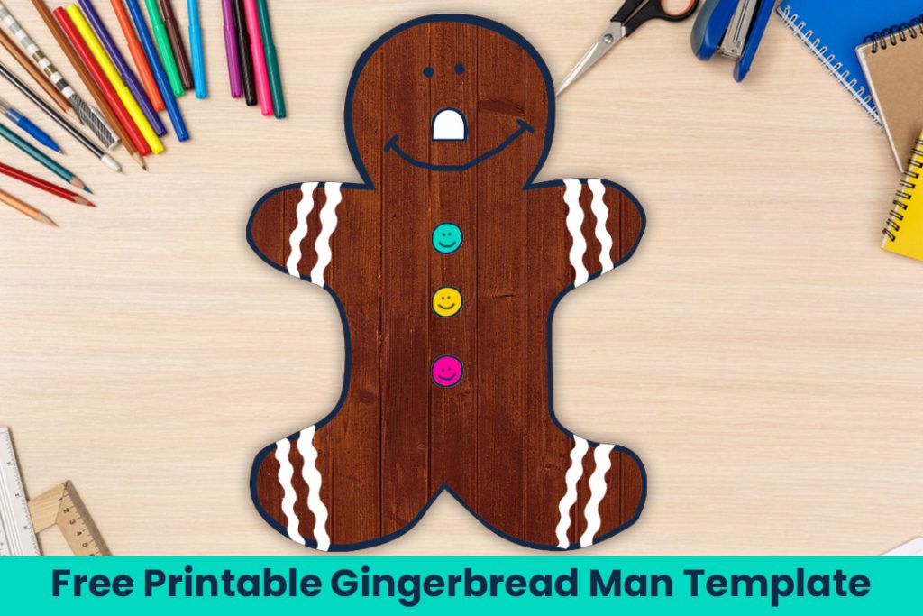 Free Printable Gingerbread Man Template - The Study Kits