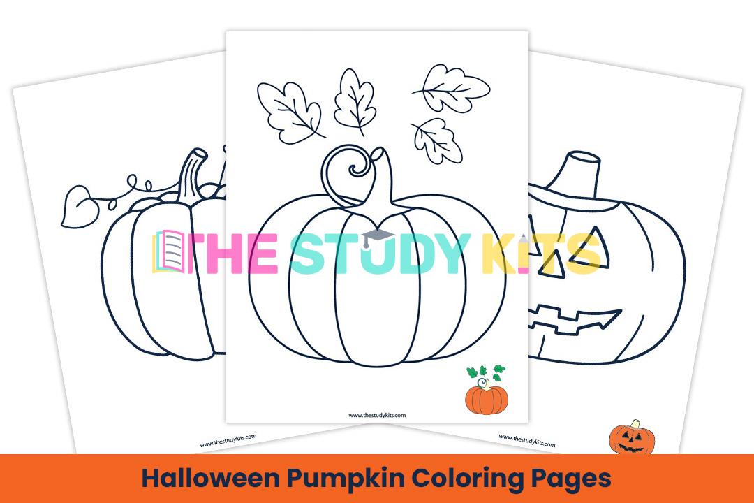Free Halloween Pumpkin Coloring Pages Printables - The Study Kits