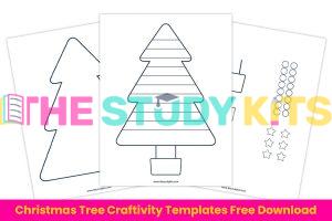 Free Printable Christmas Tree Templates - The Study Kits