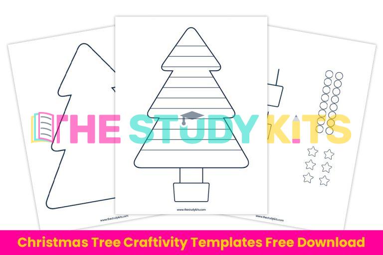 Free Printable Christmas Tree Templates - The Study Kits