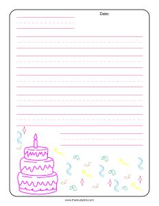 Free Printable Happy Birthday Letter Template - The Study Kits