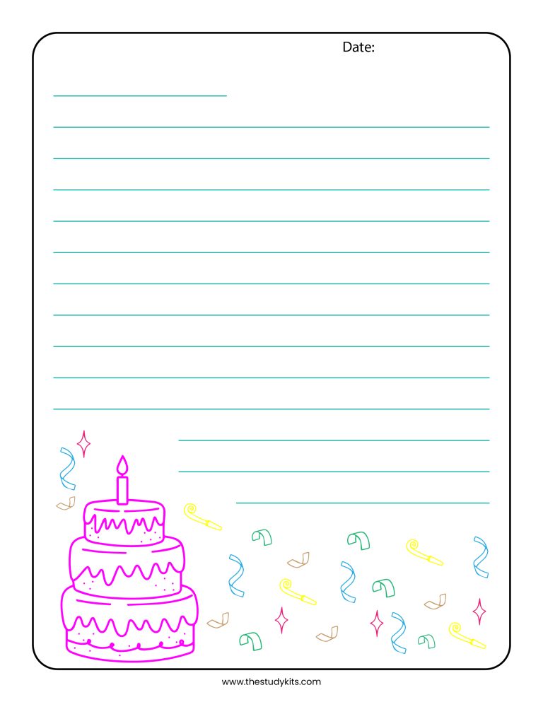 Free Printable Happy Birthday Letter Template - The Study Kits