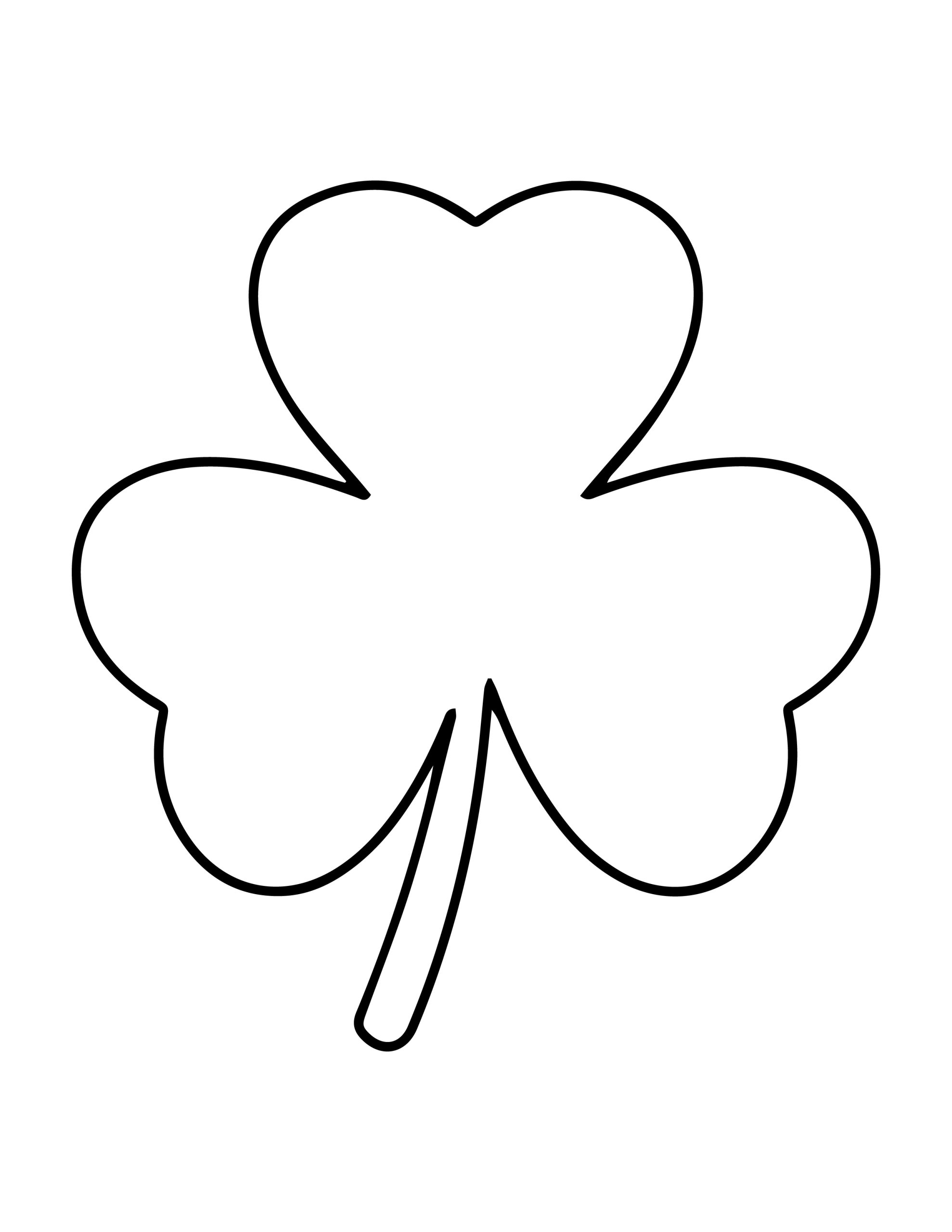 Free Cute Shamrock Drawings for Kids: Printable PDFs - The Study Kits