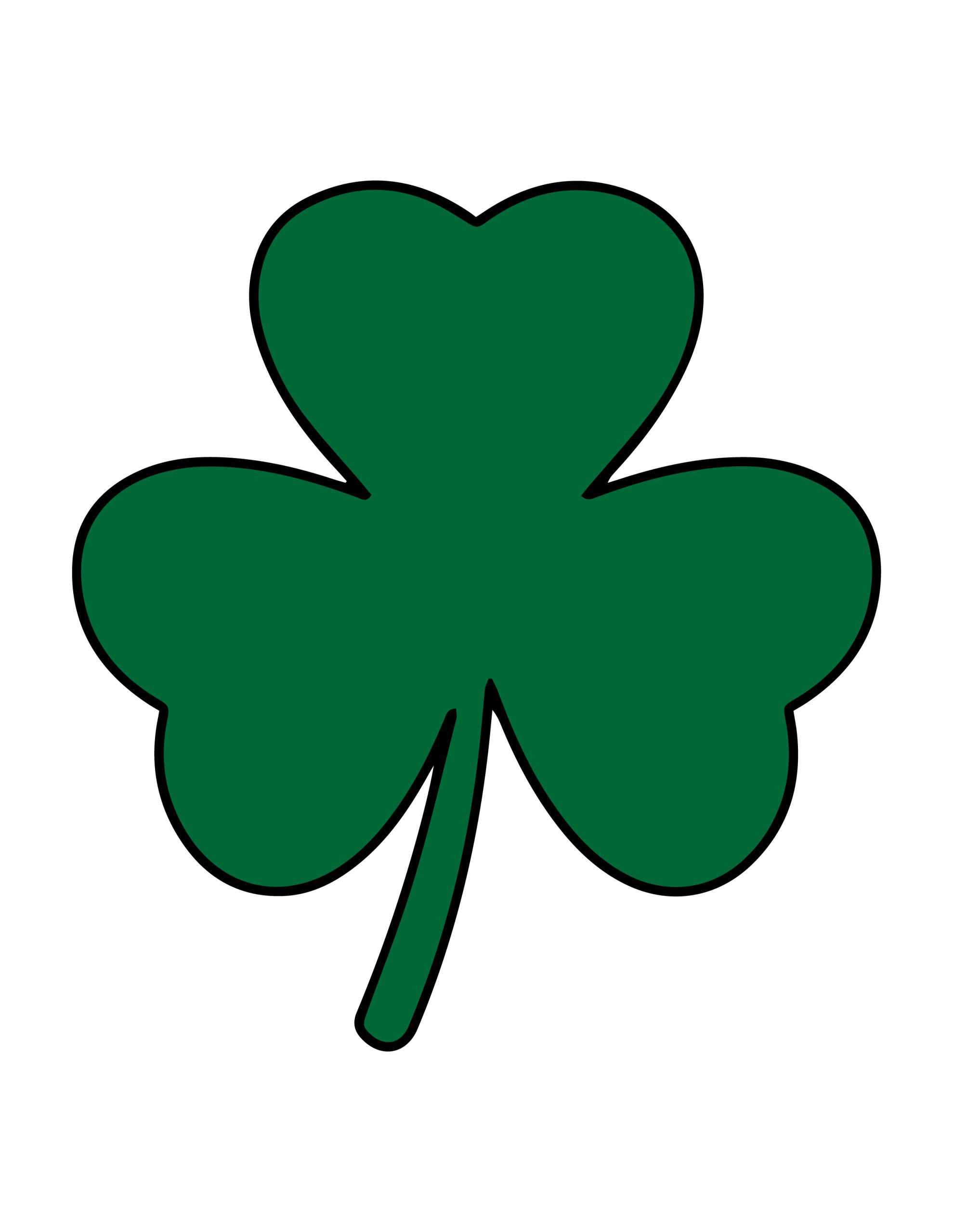 Free Cute Shamrock Drawings for Kids: Printable PDFs - The Study Kits