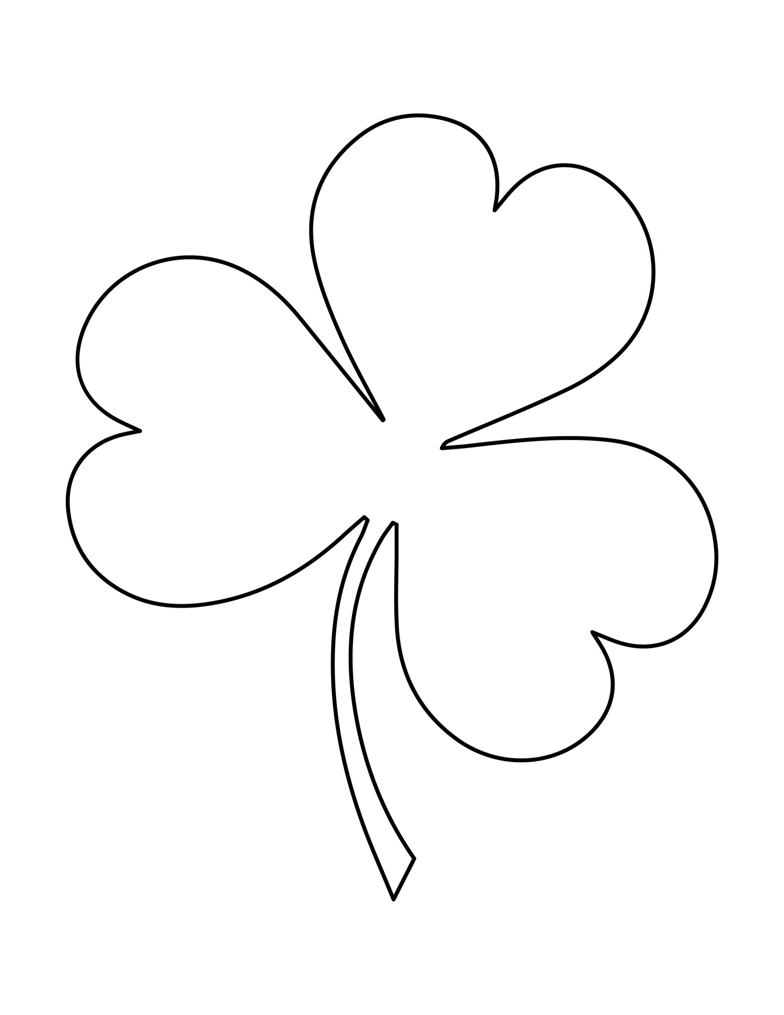 Free Cute Shamrock Drawings for Kids: Printable PDFs - The Study Kits