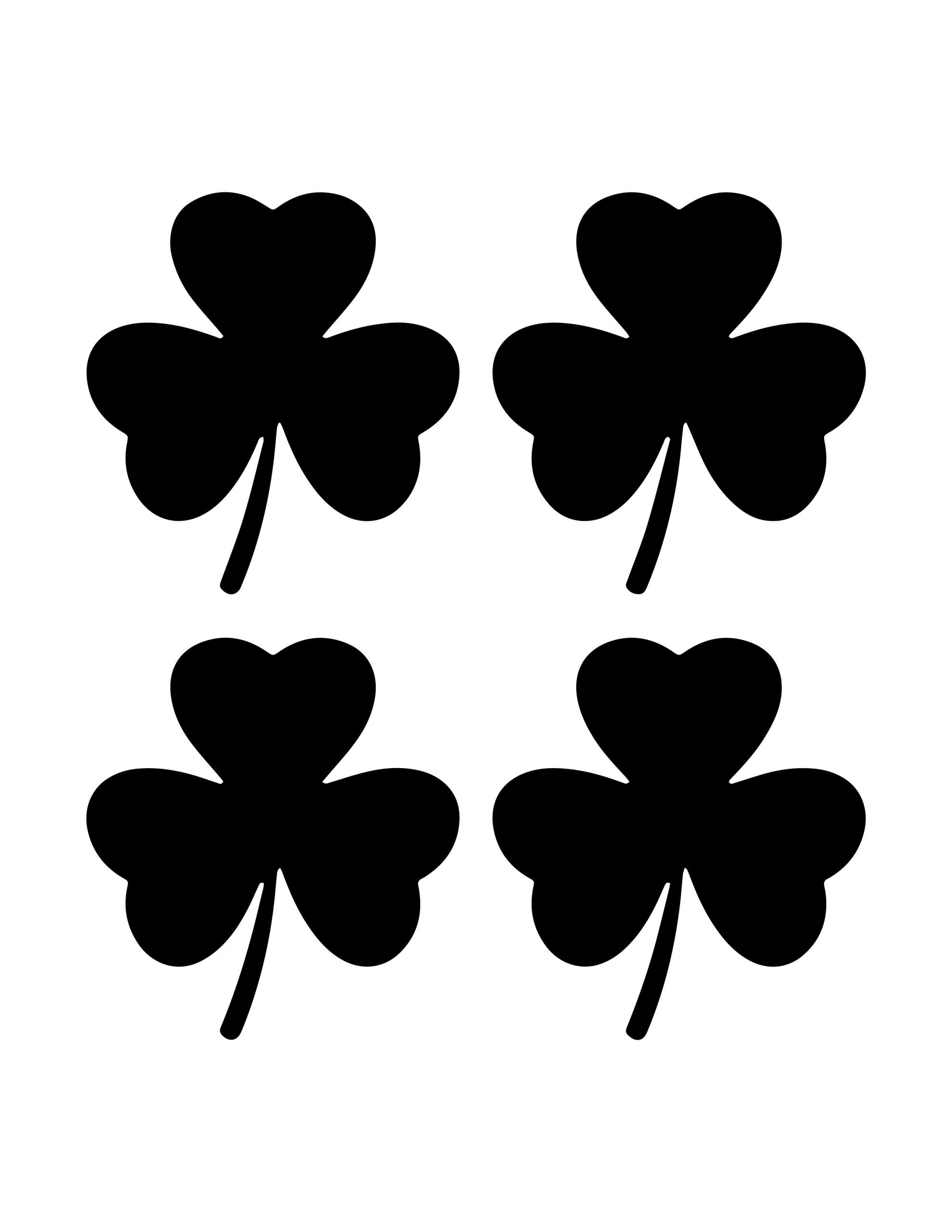 Free Cute Shamrock Drawings for Kids: Printable PDFs - The Study Kits