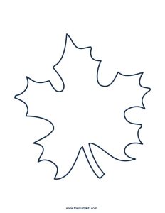 Fall Leaf Template Free Printable PDFs - The Study Kits