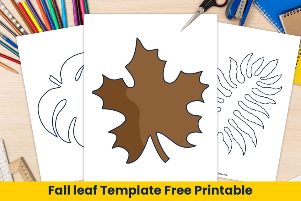 Fall Leaf Template Free Printable PDFs - The Study Kits