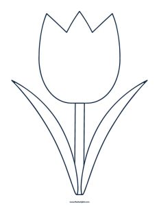 Free Printable Tulip Coloring Pages (PDFs) - The Study Kits
