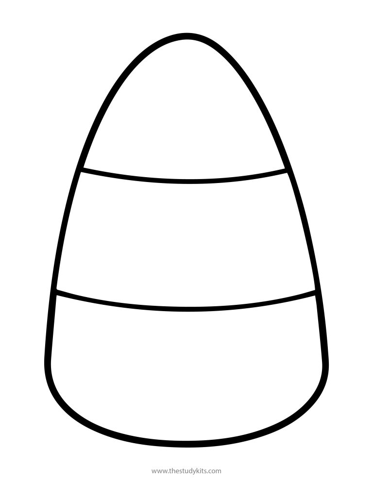 Free Printable Candy Corn Coloring Page - The Study Kits