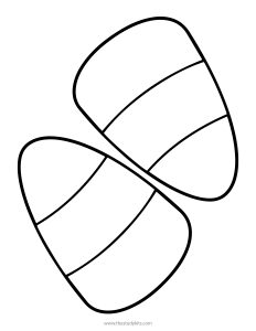 Free Printable Candy Corn Coloring Page - The Study Kits