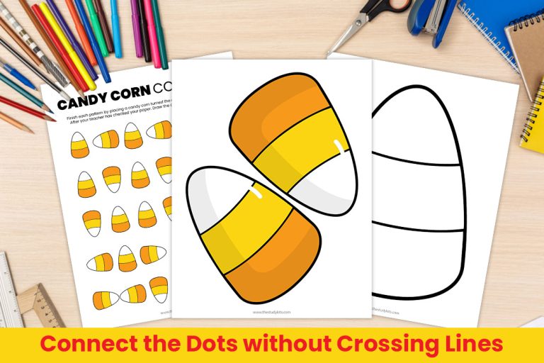 Free Printable Candy Corn Coloring Page - The Study Kits