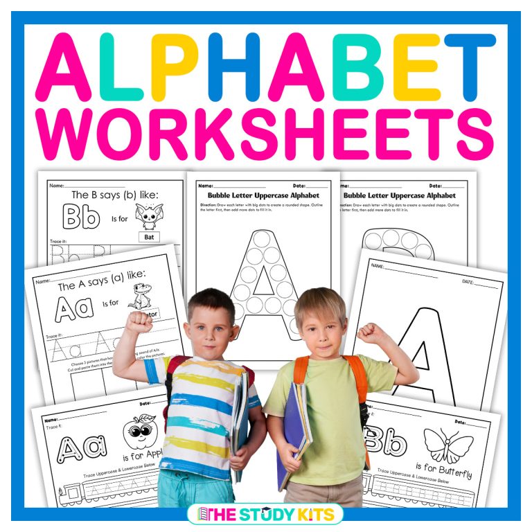 All-in-one Preschool Worksheets Bundle - The Study Kits