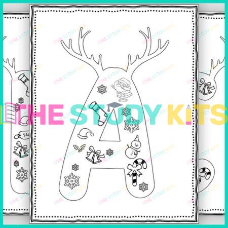Christmas Alphabet Letter Workbook - The Study Kits