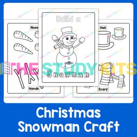 Christmas Snowman Craft for Kindergarten - The Study Kits