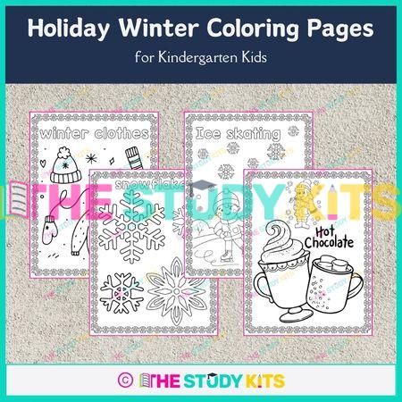 Christmas Coloring Pages for Kindergarten Kids - The Study Kits