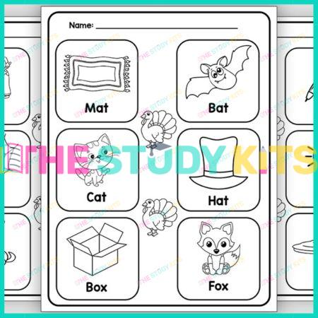 Thanksgiving CVC Rhyming Words Activity - The Study Kits